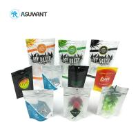 China CMYK 3.5g Mylar Bags Smell Proof Zipper Pouch For Weed Marijuana for sale