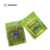 China MSDS VMPET Holograhic Zipper Bags 160 Mic Aluminum Foil Bag for sale