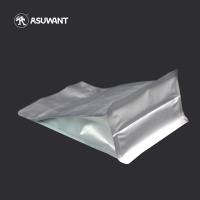 China 130mic Aluminum Foil Bag Customized Logo Eight Side Sealed Flat Bottom Bag for sale