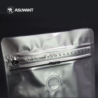 China 130mic Aluminum Foil Bag Customized Logo Eight Side Sealed Flat Bottom Bag for sale