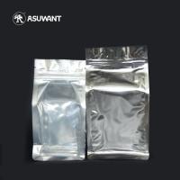China 130mic Aluminum Foil Bag Customized Logo Eight Side Sealed Flat Bottom Bag for sale
