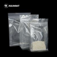 China VMPET 250G 500G Flat Bottom Mylar Bag Grain Coffee Front Clear ROHS for sale
