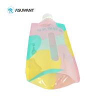 China 250ml 500ml Refillable VMPET Liquid Spout Bags SA8000 Beverage Spout Bags for sale