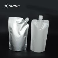 China 250ml 500ml Refillable VMPET Liquid Spout Bags SA8000 Beverage Spout Bags for sale