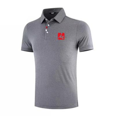 China Breathable Collared Polyester Polo Shirts Mens Golf Shirts Spandex Recyled for sale