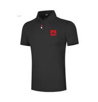 China Breathable Collared Polyester Polo Shirts Mens Golf Shirts Spandex Recyled for sale
