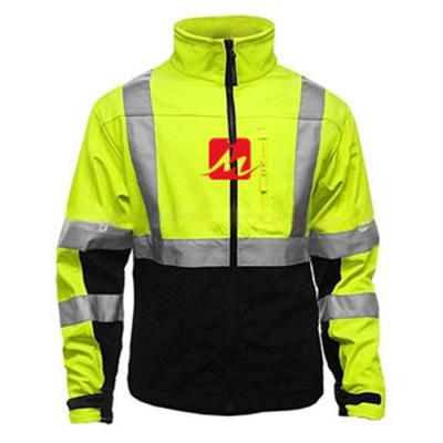 China EN471 High Visibility Garments Softshell Reflective Safety Jacket Workwear for sale