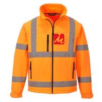 China EN471 High Visibility Garments Soft Reflective Safety Softshell Jacket for sale
