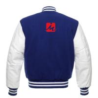 China Breathable Embroidery Denim Jackets Custom Long Sleeve Baseball Varsity Jacket for sale