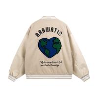 China Unisex Embroidery Varsity Jackets Leather Sleeve Bomber Baseball Letterman Jacket for sale