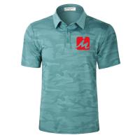 China Breathable Camouflage Summer Golf Shirts Moisture Wicking Quick Dry Golf Polo T Shirt for sale