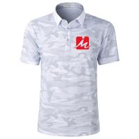 China Breathable Camouflage Summer Golf Shirts Moisture Wicking Quick Dry Golf Polo T Shirt for sale