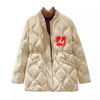 China Winter Puffer Padded Jacket Polyester Nylon Duck Down Quilted Jackets Outerwear for sale