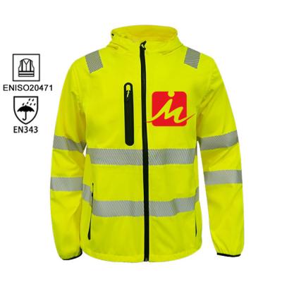 China Waterproof High Visibility Garments Hi Vis Uniform Reflective Work Jacket Workwear for sale