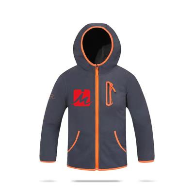 China Custom Waterproof Breathable Jackets Kids Polar Fleece 100% Polyester Jacket Zipper Up for sale