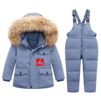 China Polyester Lightweight Down Jacket White Duck Down Coat Outerwear Children Overalls Jumpsuit for sale