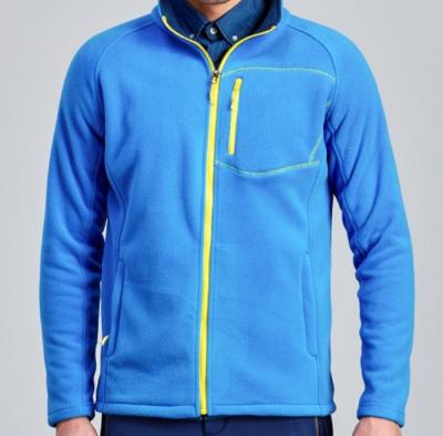 China Outdoor Sports Winter Fleece Jacket Zip Polyester Men Wear for sale