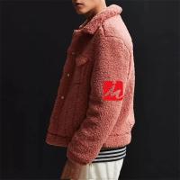 China Winter 2 Chest Pockets Shearling Fleece Sherpa Trucker Jacket For Men for sale
