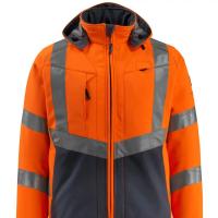 China Men softshell jacket Fluorescent colors reflective colors jackets workwear softshell waterproof jackets for sale
