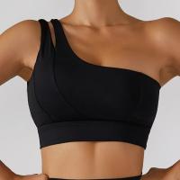 China Single Oblique Shoulder Strap Women Yoga Fitness Underwear High Impact Support Tube for sale