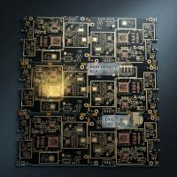 China 6 Layer Any Layer HDI PCB 0.1mm Laser Microvia ENIG Black Solder Mask Board for sale