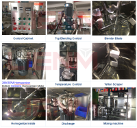 China Hair Conditioner machinery Detergent Powder Mix Machine liquid detergent soap making machine Mixing Machine for sale