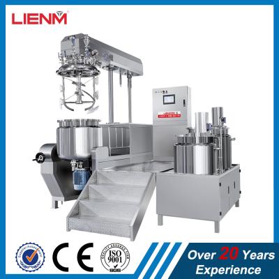 China vacuum homogenizing emulsifier Cosmetic Lotion Cream Vacuum Emulsifying Blending Tank 5L, 20L, 30L, 50L, 100L,ETC for sale