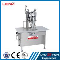 China Semi automatic Paint, Pesticide, Air freshener, Snow, PU Foam 3 in 1 Aerosol Spray Can Filling and Sealing Machine for sale