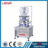 China Pneumatic vacuum small/big perfume bottle filling and crimping machine and collaring machine for sale