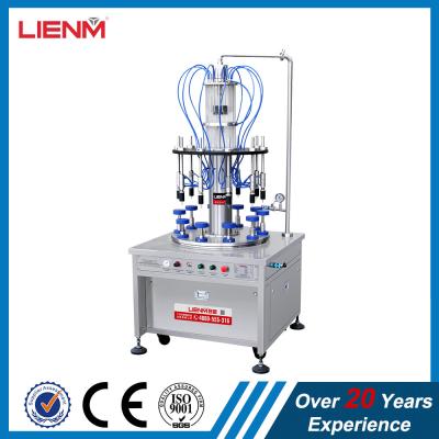 China Pneumatic vacuum small/big perfume bottle filling and crimping machine and collaring machine for sale
