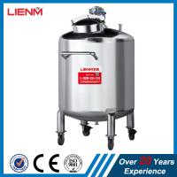 China SS316, SS304 Storage Tank with Pneumatic Mixing Motor can be customized for sale
