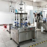 China 30ml 60ml 100ml 80ml 20ml glass bottle rotary 10/8 nozzles automatic spray vacuum perfume filling machine filler for sale