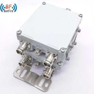 China Dual-Band Low Pim Combiner 698-960MHz 1710-2700MHz 4.3-10-F DIN-F for 4G LTE Network for sale