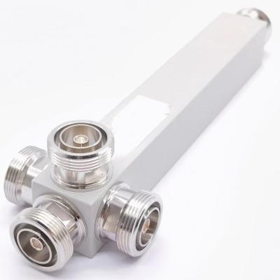 China Multiband 2/3/4 Way High Power Splitter 350-3800MHz DIN-F for Enhanced Signal Splitting for sale