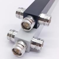 China Ultra Wideband 3 Way Low Pim Reactive High Power Splitter 350-3800MHz 4.3-10 F Black for sale