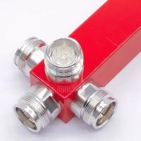 China 4 Way Low Pim Reactive High Power Splitter 698-3800MHz 4.3-10 F Grey/Red/Black/Customized for sale
