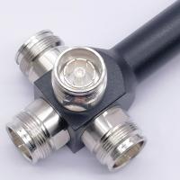 China 4 Way Low Pim Reactive High Power Splitter 698-3800MHz 4.3-10 F Grey/Red/Black/Customized for sale