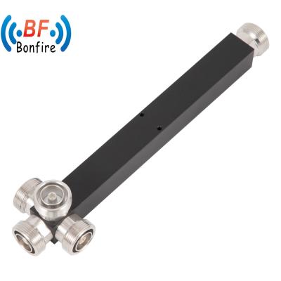 China Ultra Wideband 2/3/4 Way Low Pim Reactive High Power Splitter with DIN-F Interface for sale