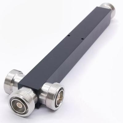 China Black Ultra Wideband 2/3/4 Way Low Pim Reactive High Power Splitter 698-4200MHz DIN F for sale