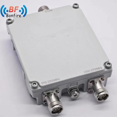 China 5g Mul Combiner Diplexer Triplexer Dual Band Combiner 1710-1880 1920-2170 2300-2400 2500-2700MHz Red for sale