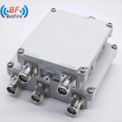 China 4.3-10f DIN-F N-F Direct RF Triplexer Diplexer Combiner for Indoor/Outdoor IP65 Telecom Parts for sale