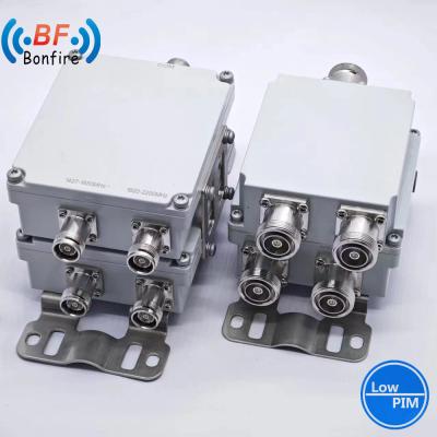 China Triplexer 1710-1880 1920-2170 2300-2400 2500-2700MHz with N Female Connector Bts Grey for sale