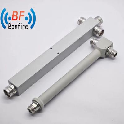China Black 2 Way Cavity Power Splitter 2400-6000MHz NF Connector in Customized Design for sale
