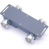 China 698-3800MHz Hybrid Coupler 2 in 2 out for in Building Das DIN-F Black Grey Customized for sale