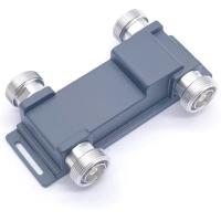 China 698-3800MHz Hybrid Coupler 2 in 2 out for in Building Das DIN-F Black Grey Customized for sale