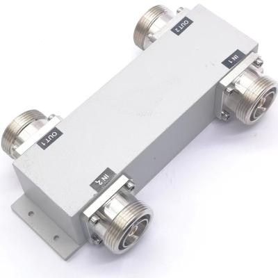 China DIN-F Interface 2 in 2 out RF Passive Hybrid Coupler for Inside Communication 617-3800 for sale