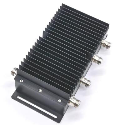 China 698-3800MHz Low Insertion Loss 4 in 1 out Hybrid Coupler NF RF Hybrid Combiner Black for sale