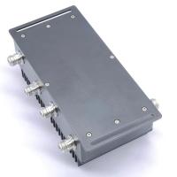 China 698-3800MHz Low Insertion Loss 4 in 1 out Hybrid Coupler NF RF Hybrid Combiner Black for sale