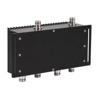 China 200W 2X1 Indoor RF Hybrid Coupler DIN-F for Seamless Signal Distribution 698-3800MHz for sale