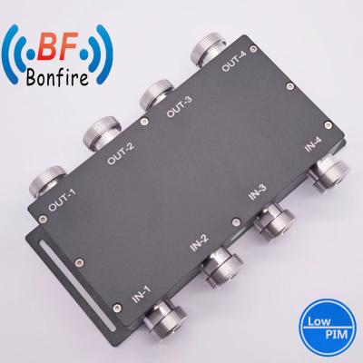 China DQ-XXXXXX 698-3800MHz RF Hybrid Coupler Combiner 4 in 4 out with N Type Connector for sale